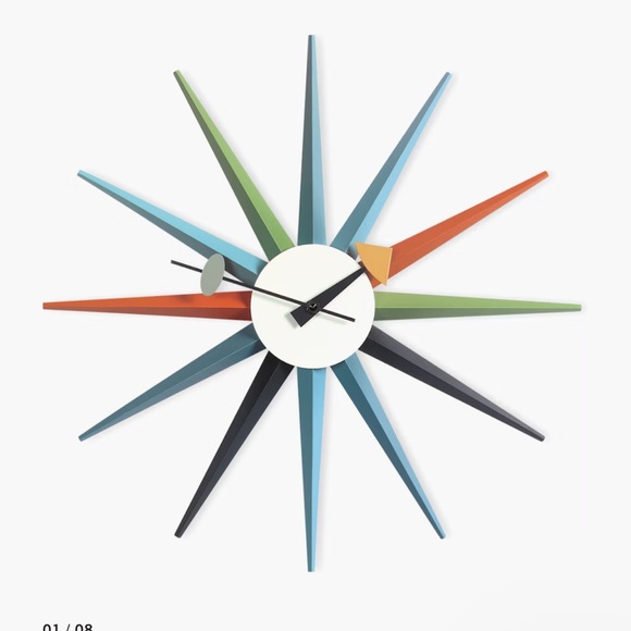 Vitra | Wall Decor | George Nelson Mcm Starburst Wall Clock | Poshmark